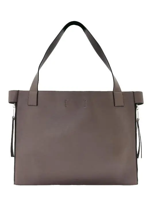 ALLSAINTS Marlo Leather East/west Tote - Mocha Brown