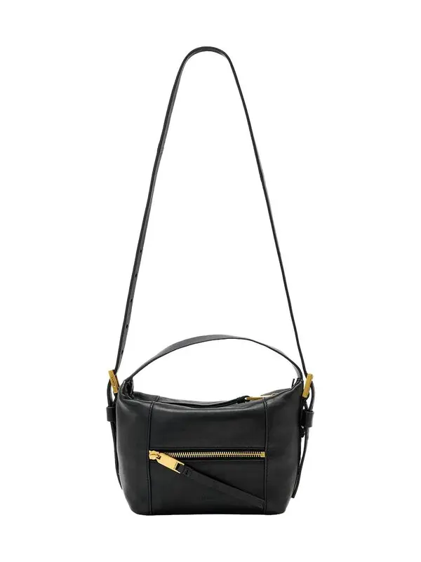 ALLSAINTS Mini Leather Crossbody Bag - Black
