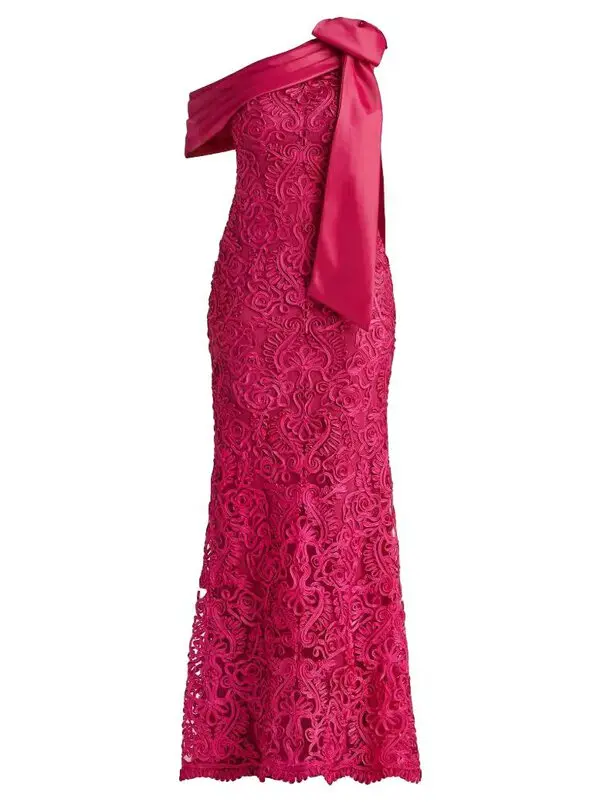 Tadashi Shoji One-shoulder Maxi Dress - Pink