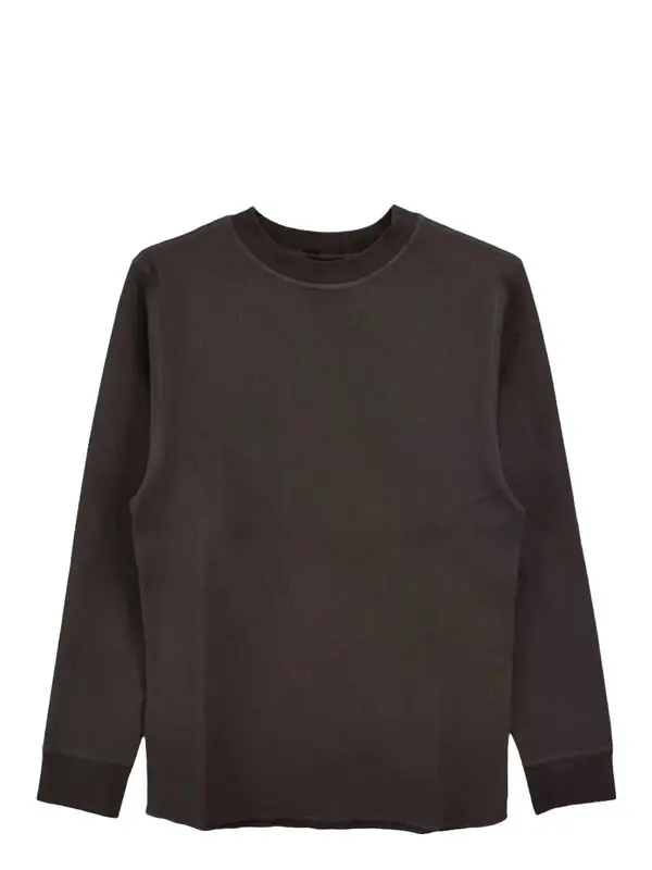 OMAR AFRIDI Thermal Long-sleeve Sweater - Brown
