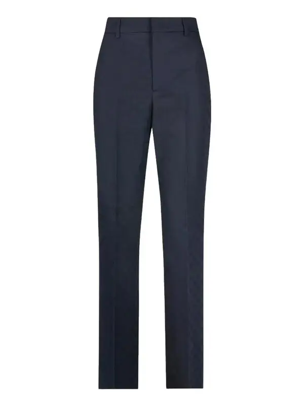 Gucci Pressed Crease Trousers - Blue