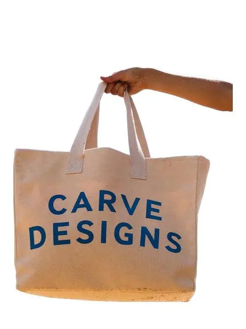 Carve Designs Organic Cotton Canvas Tote - Logo