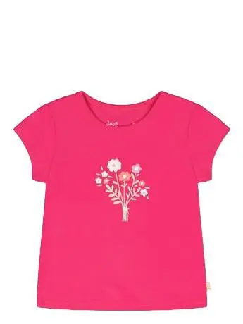 DEUX PAR DEUX Organic Cotton Jersey Floral T-shirt - Pink