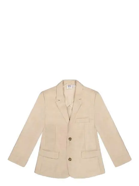 DEUX PAR DEUX Two-button Tailored Cut Blazer - Beige