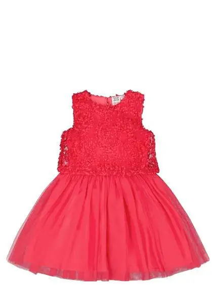 DEUX PAR DEUX Sleeveless Textured Rosette Dress - Pink