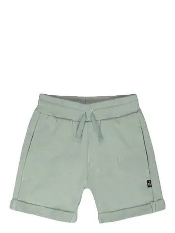 DEUX PAR DEUX French Terry Shorts With Drawstring Waist - Mint Green