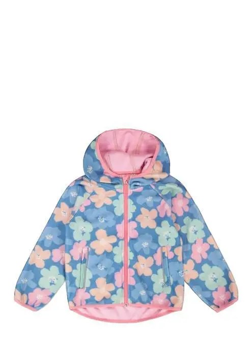 DEUX PAR DEUX Softshell Flower Jacket - Blue Floral Print