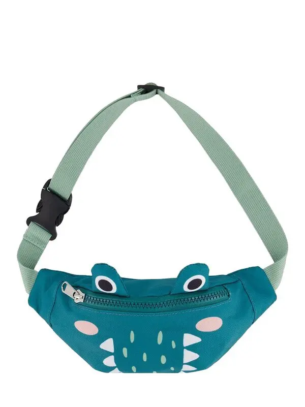 DEUX PAR DEUX Crocodile Fanny Pack - Turquoise