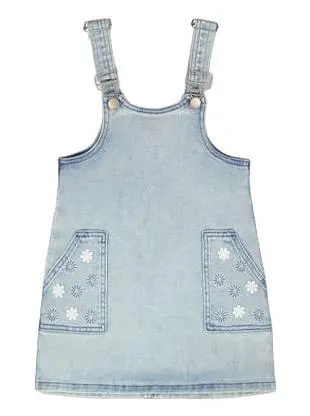 DEUX PAR DEUX Denim Overall Dress - Light Blue Denim