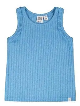 DEUX PAR DEUX Sleeveless Rib Tank Top - Blue