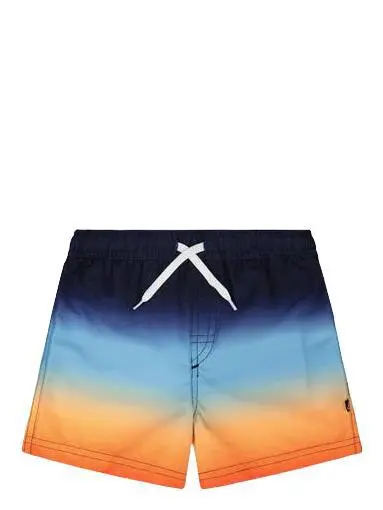 DEUX PAR DEUX Gradient Swim Trunks - Blue And Orange Gradient