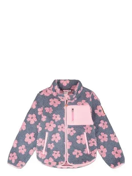 DEUX PAR DEUX Floral Fleece Jacket - Pink Flowers
