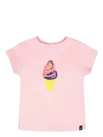 DEUX PAR DEUX Organic Cotton Jersey Ice Cream T-shirt - Pink