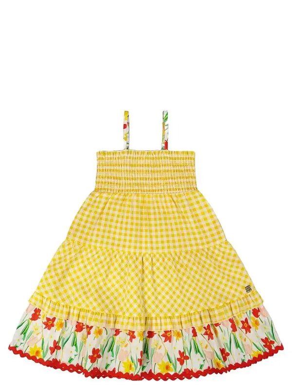 DEUX PAR DEUX Gingham Sleeveless Sundress - Yellow Gingham