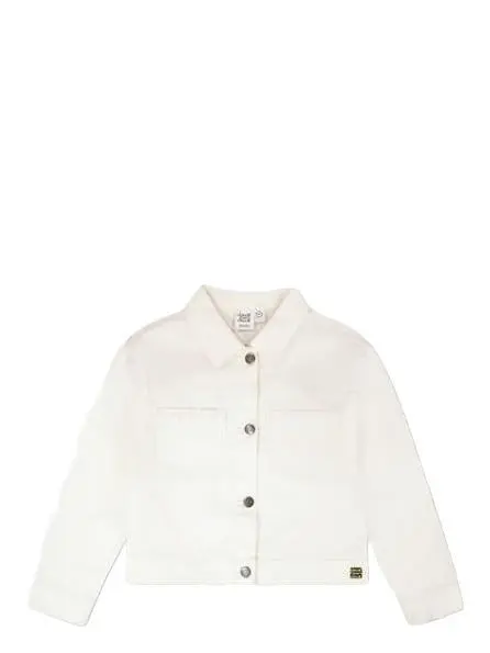 DEUX PAR DEUX Embroidered Denim Jacket - White