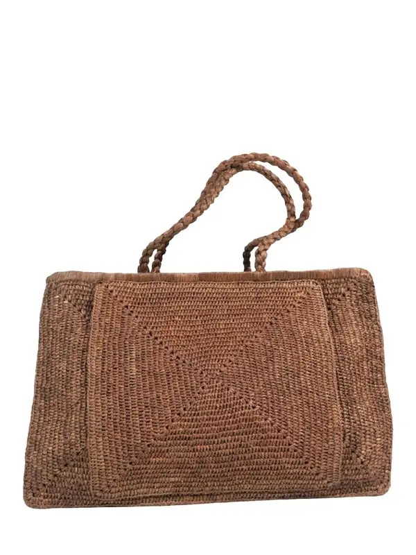ZANATANY CONCEPTS Clipa Raffia Beach Yoga Tote Bag - Caramel