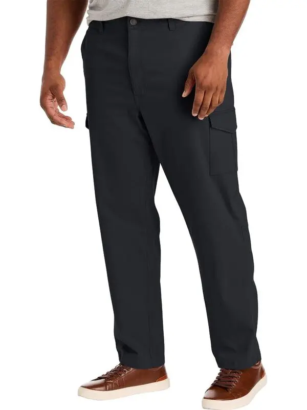 TRUE NATION BY DXL Big & Tall Everyday Cargo Pants - Jet Black