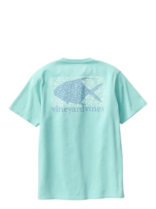 Vineyard Vines Big & Tall Tarpon Whale T-shirt - Aqua Haze