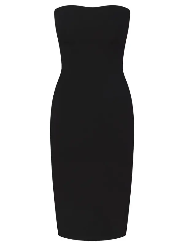SKIMS Strapless Midi Dress - Obsidian