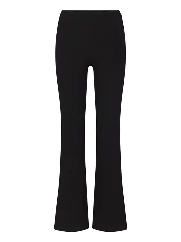 SKIMS High-waisted Cropped Kick Flare Pants - Obsidian