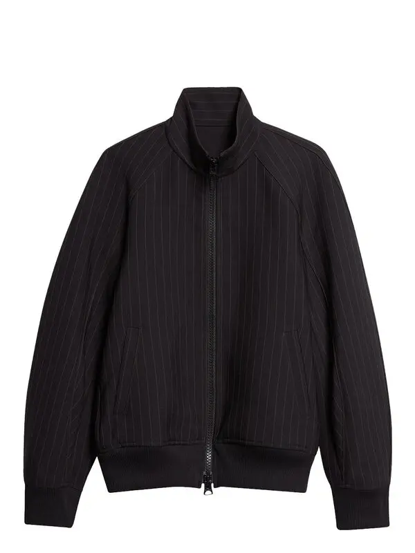 Sacai Stripe Twill Jacket - Black Stripe