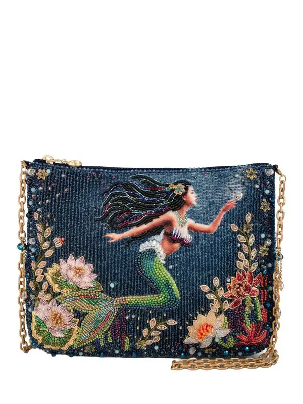 MARY FRANCES ACCESSORIES Mermaid Magic Crossbody Handbag - Blue
