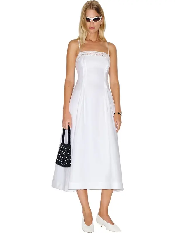 REFORMATION Pomona Linen Dress - Ivory