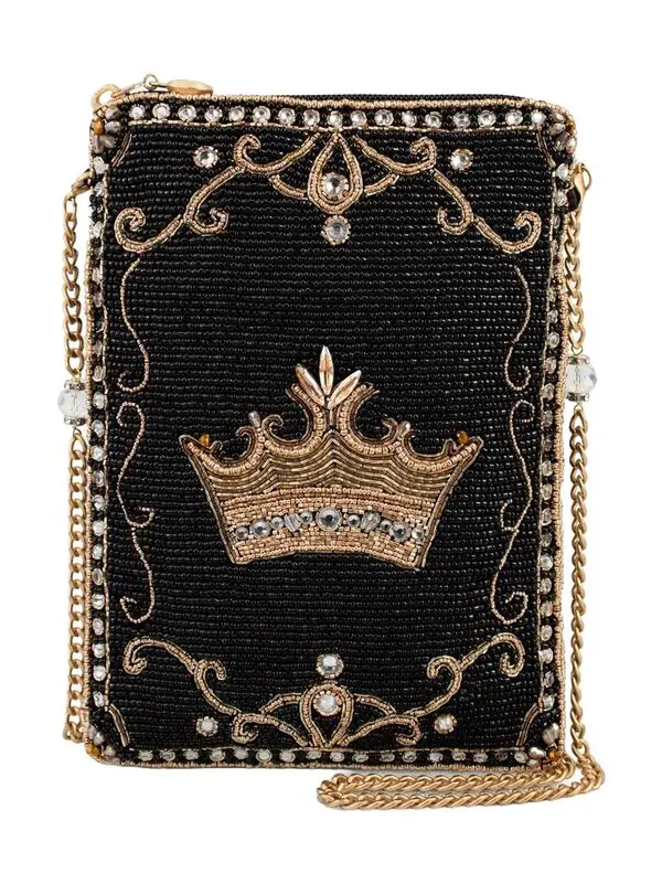 MARY FRANCES ACCESSORIES Royalty Mini Handbag - Black