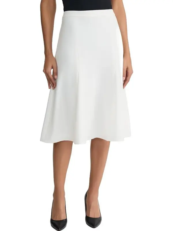 KASPER Godet Skirt - Lily White