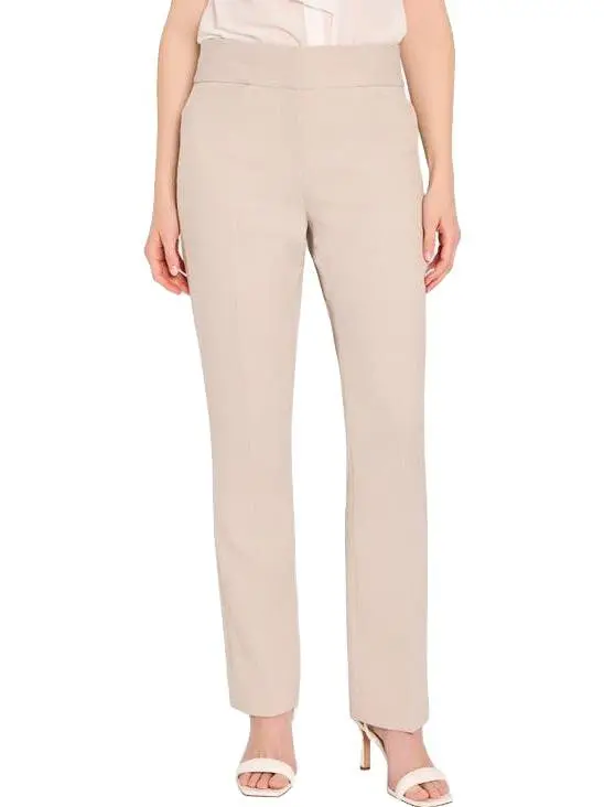 TAHARI ASL Bell Bottom Trousers - Oatmeal