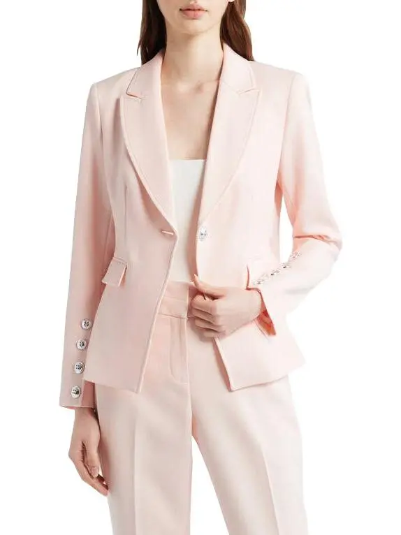 TAHARI ASL One-button Blazer - Slipper Pink