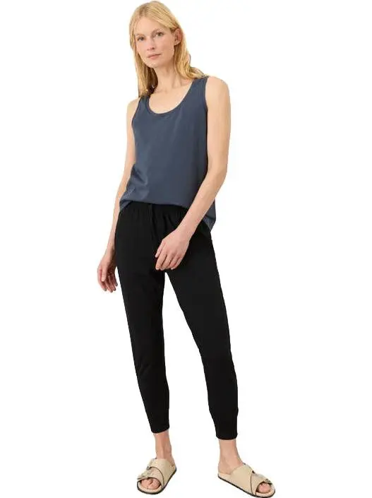 PACT Luxe Essential Scoop Neck Tank - Steel Blue