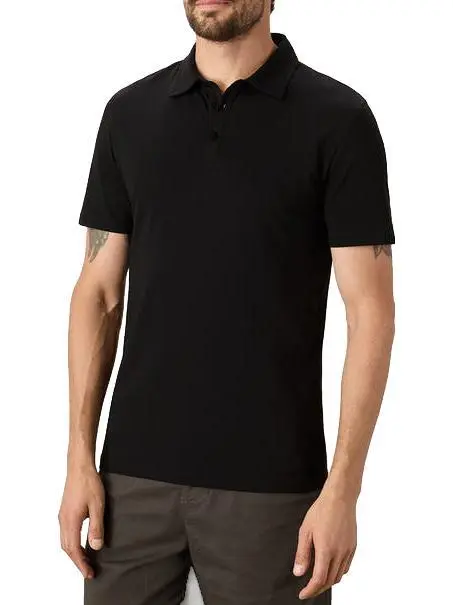 PACT Luxe Essential Slim Polo Made With Organic Cotton - Black