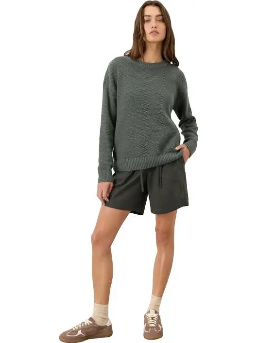 PACT Organic Cotton Stretch Poplin Shorts - Oak
