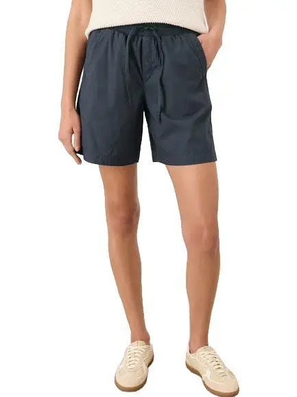 PACT Organic Cotton Stretch Poplin Shorts - Steel Blue
