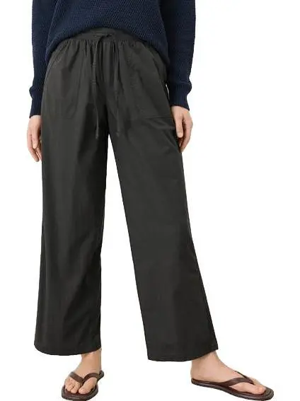 PACT Organic Cotton Stretch Poplin Wide Leg Pant - Oak