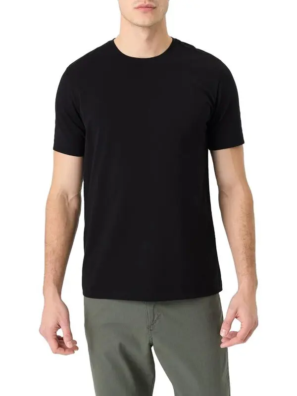 PACT Luxe Essential Classic Fit Crewneck Tee Made With Organic Cotton - Black