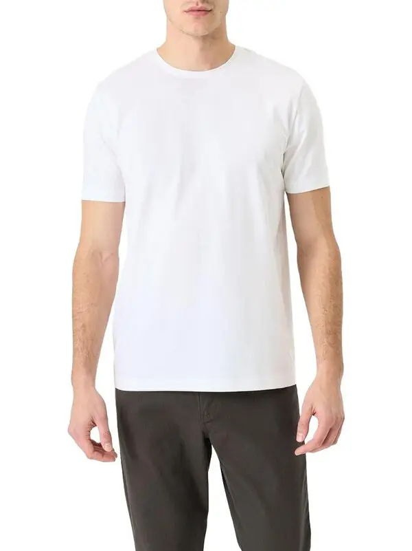PACT Luxe Essential Classic Fit Crewneck Tee Made With Organic Cotton - White