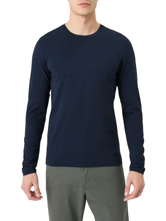 PACT Luxe Essential Slim Long Sleeve Tee Made With Organic Cotton - Navy
