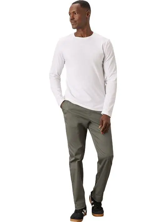 PACT Luxe Essential Slim Long Sleeve Tee Made With Organic Cotton - White