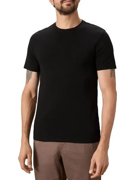 PACT Luxe Essential Slim Fit Crewneck Tee Made With Organic Cotton - Black