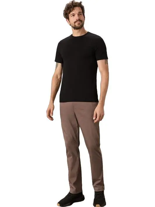 PACT Luxe Essential Slim Fit Crewneck Tee Made With Organic Cotton - Black