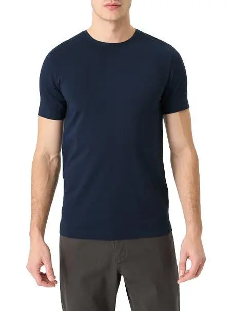 PACT Luxe Essential Slim Fit Crewneck Tee Made With Organic Cotton - Navy