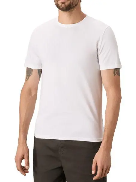 PACT Luxe Essential Slim Fit Crewneck Tee Made With Organic Cotton - White