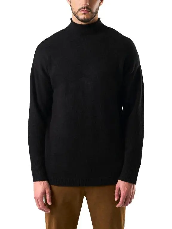 VELEZ Sika Knit Two-tone Sweater - Black