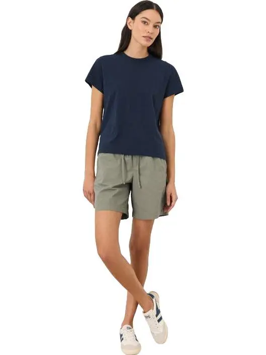 PACT Organic Cotton Soft-slub Essential Crewneck Tee - Navy