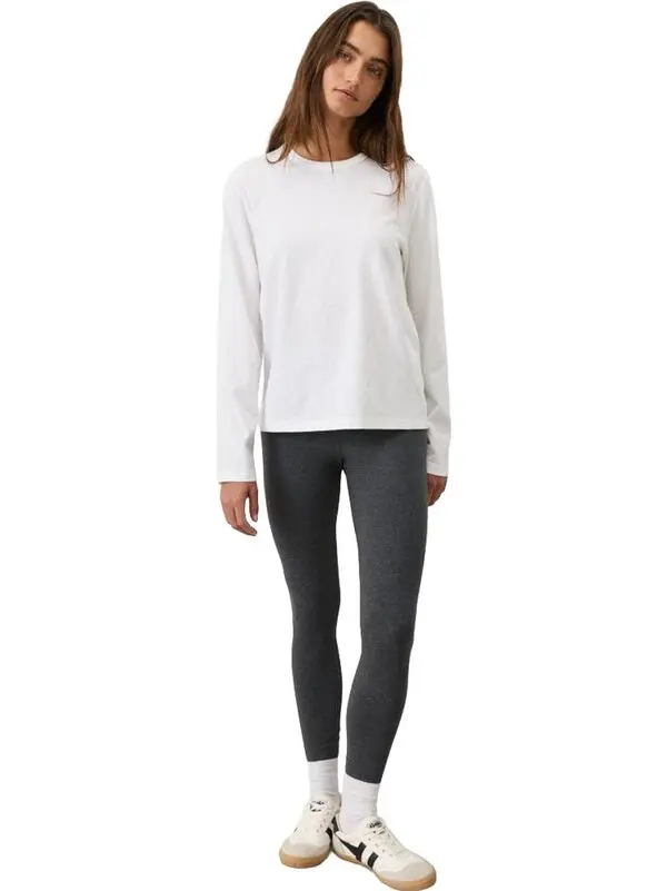 PACT Organic Cotton Soft-slub Essential Long Sleeve Tee - White