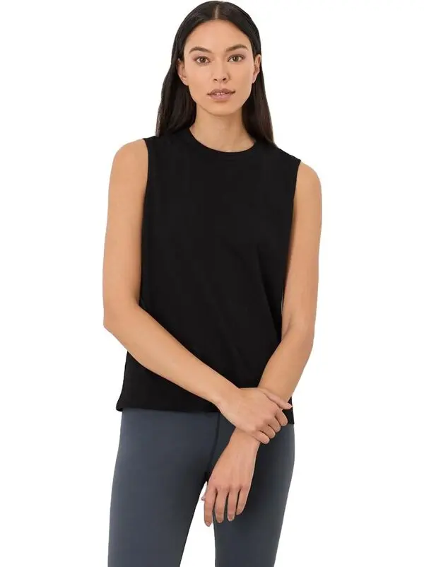 PACT Organic Cotton Soft-slub Essential Tank - Black