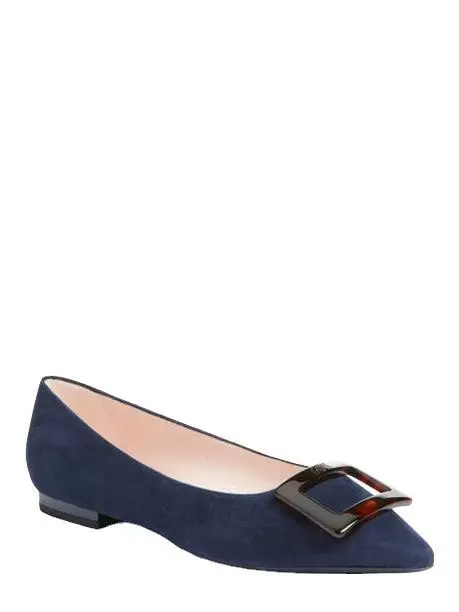 ROGER VIVIER Gommettine Ballet Flat - Galassia Scuro