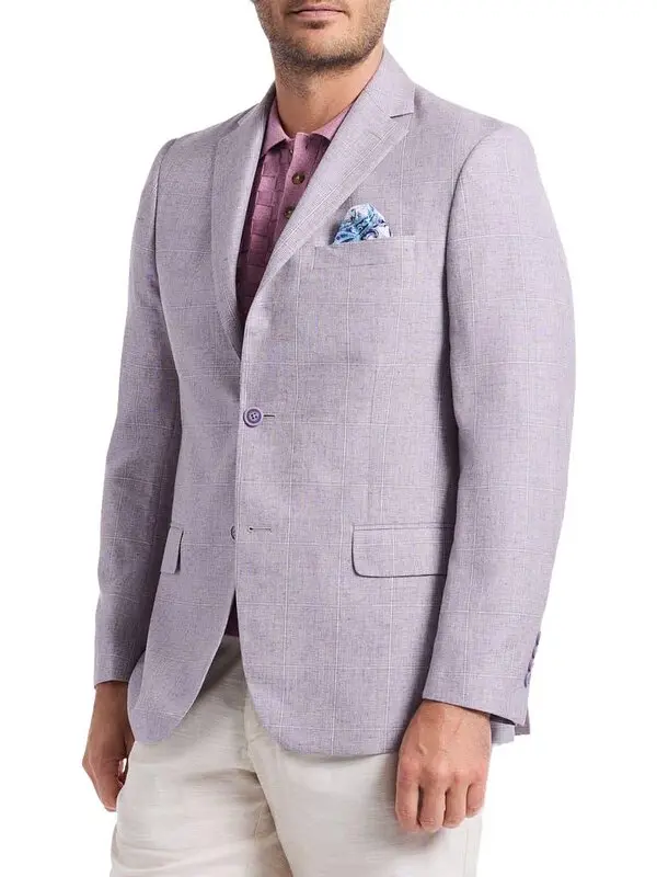 Robert Graham Salford Contemporary Fit Plaid Sport Coat - Light Purple